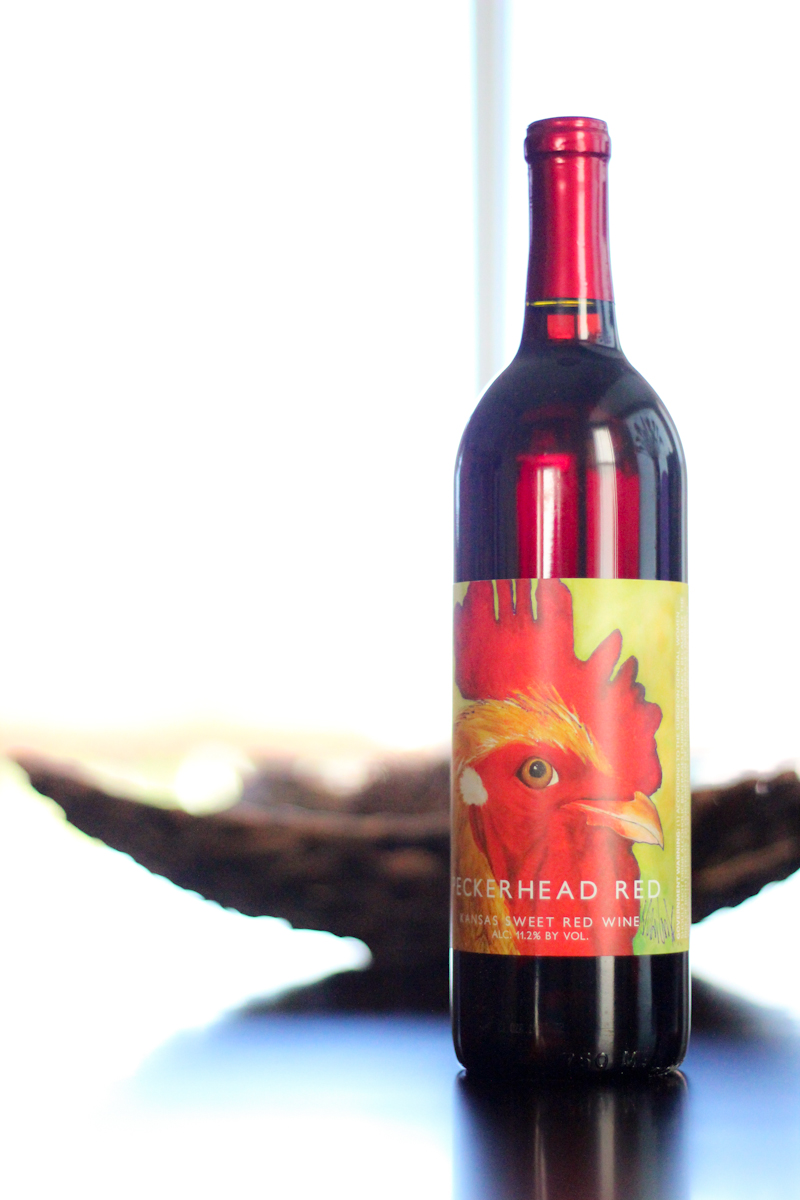 Peckerhead Red Bottle Label for Grace Hill Winery | Barrett Morgan ...