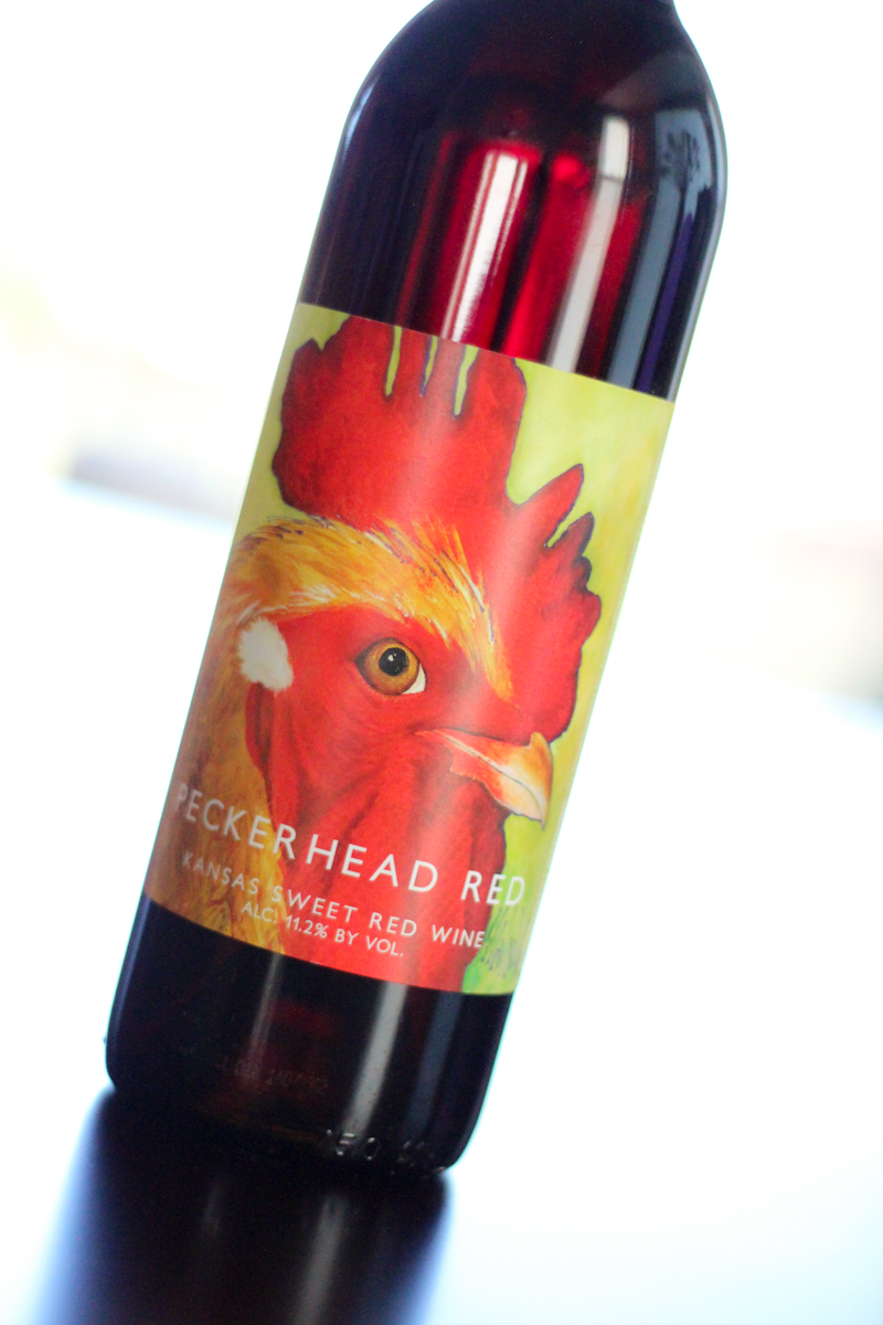 Peckerhead Red Bottle Label for Grace Hill Winery | Barrett Morgan ...